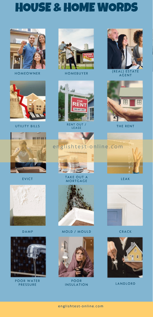 Houses and home words - B1 English Vocabulary