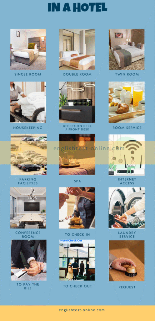 A2 English Vocabulary in a Hotel - English Test Online